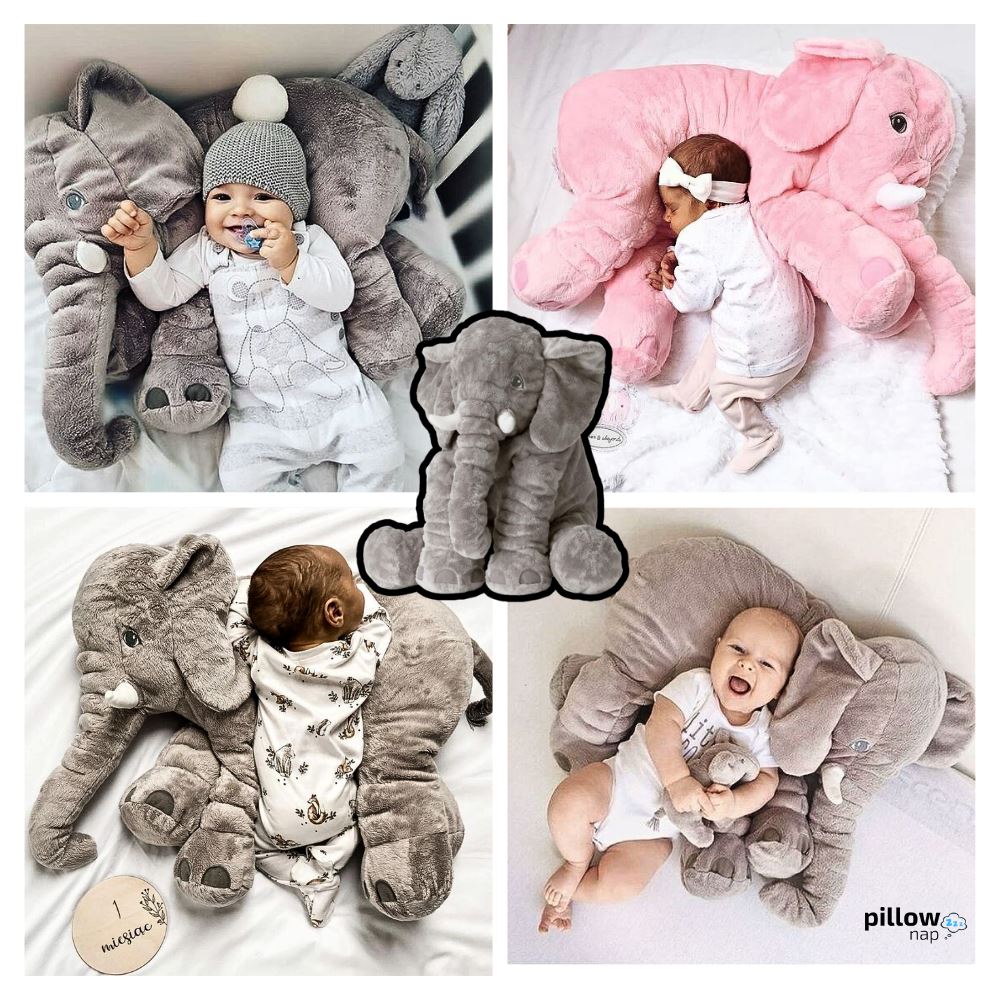 Giant Elephant Pillow - 5 Colors - 3 Sizes 40cm, 60cm, 80cm – PillowNap™