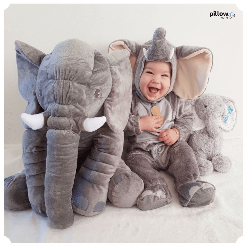 Giant Elephant Pillow - 5 Colors - 3 Sizes 40cm, 60cm, 80cm – PillowNap™