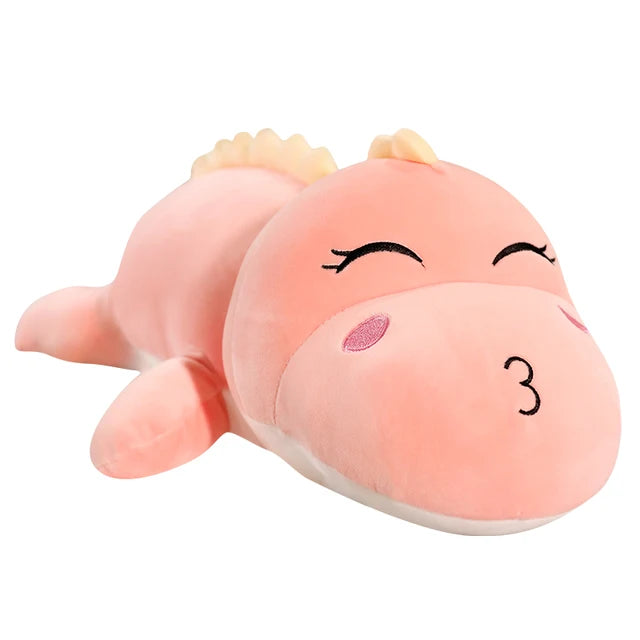 Giant Weighted Dinosaur Plush Pillow - Huggable Dino Buddy - PillowNap ...